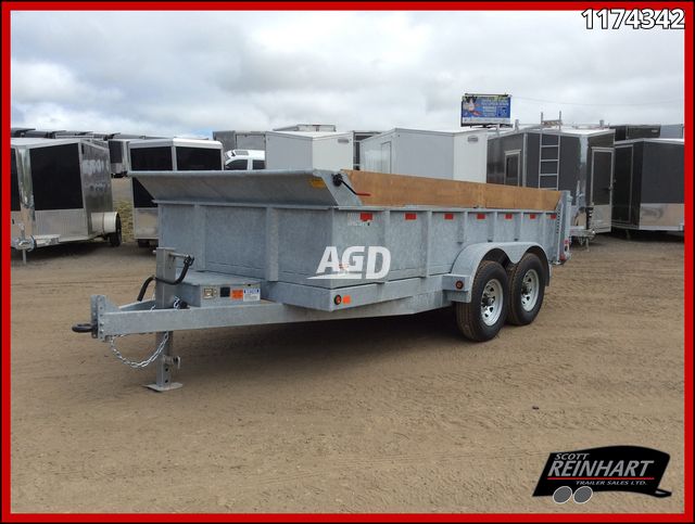 New 2023 Canada Trailers 83x14 7 Ton Galvanized Dump Trailer Trailer ...