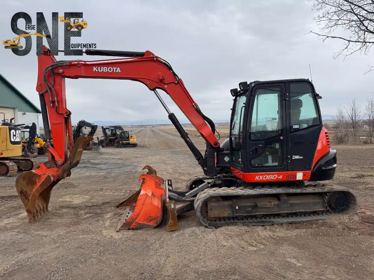 Used 2018 Kubota KX080-4 Excavator