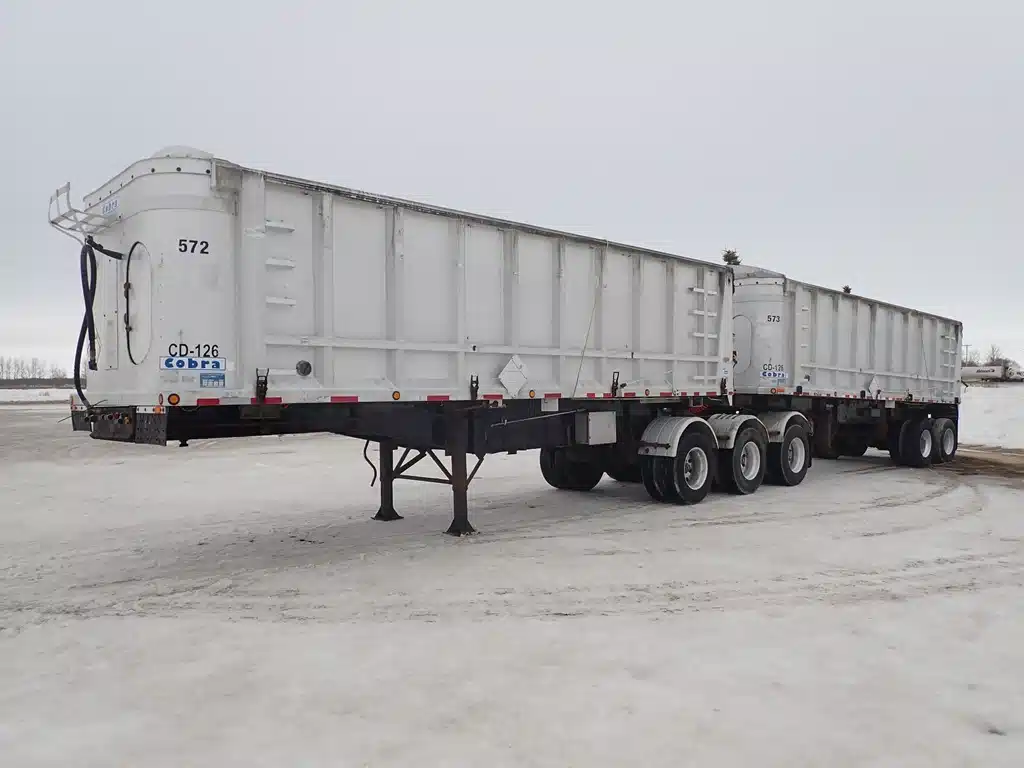 Used 2008 Cobra Aluminum Super-B End Dump Trailer - Dump